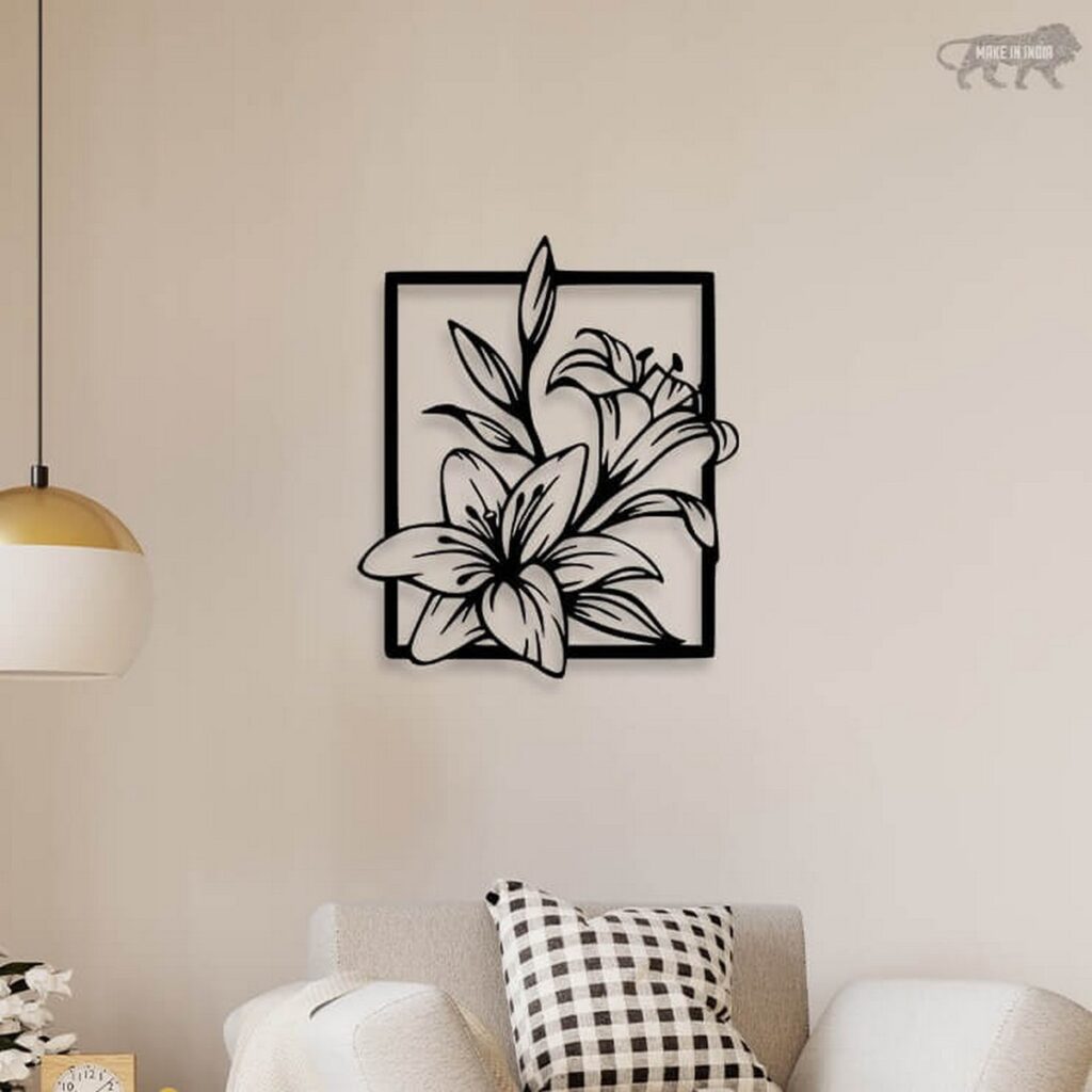 Black Metal Wall Art for Unique Home Decor