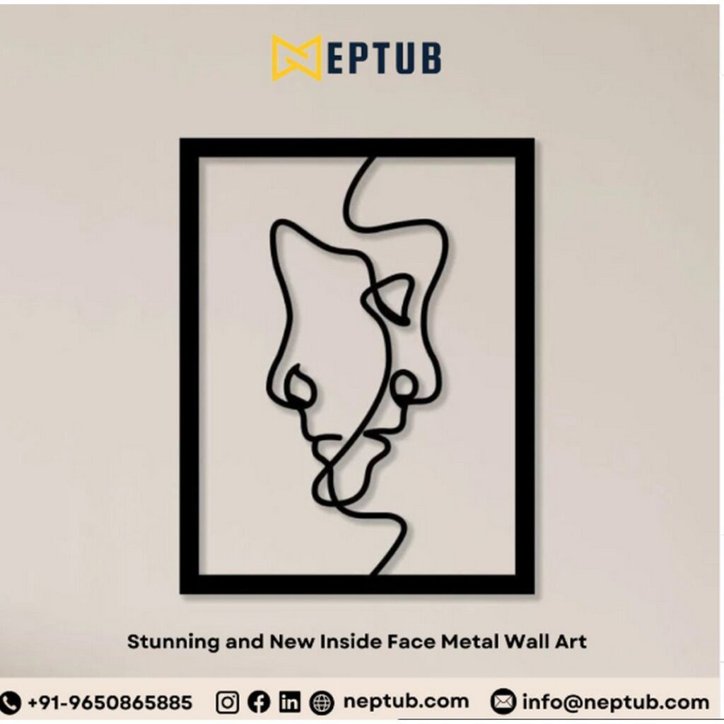 Inside Face Metal Wall Art - Stunning Elegance for Your Wall