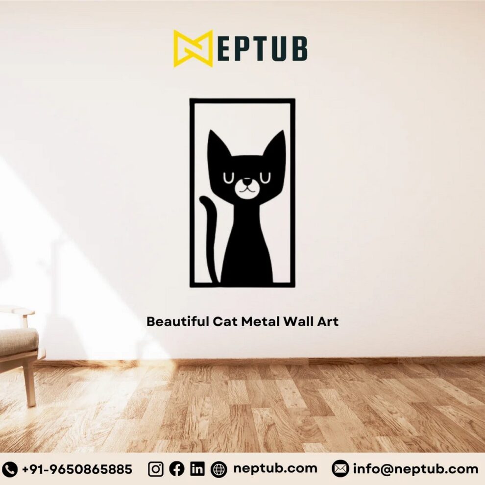 Stunning Cat Metal Wall Art 😍 Grace Your Space